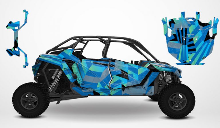 Best Polaris Blue RZR Wraps - Customize Your SXS Graphics Kit