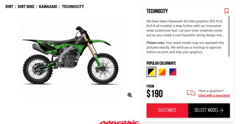 Best KLX110 Graphics Kits For Kawasaki Dirt Bike Decals