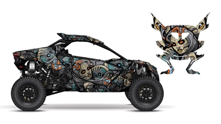Can Am Maverick R Wraps & Custom Graphic Kits