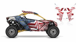 Can Am Maverick R Wraps & Custom Graphic Kits