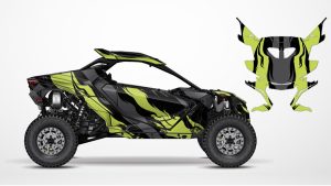 Can Am Maverick R Wraps & Custom Graphic Kits